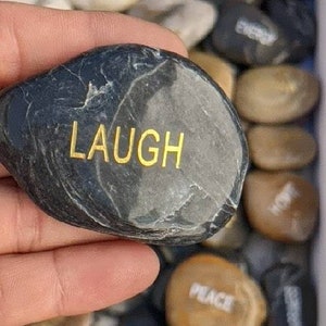 Engraved River Rock Word Stones Single Words, Sold Individually - Etsy