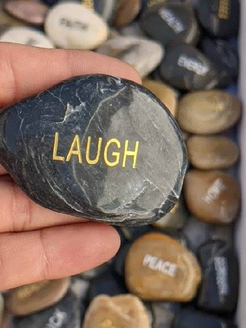 Engraved River Rock Word Stones Single Words Sold - Etsy
