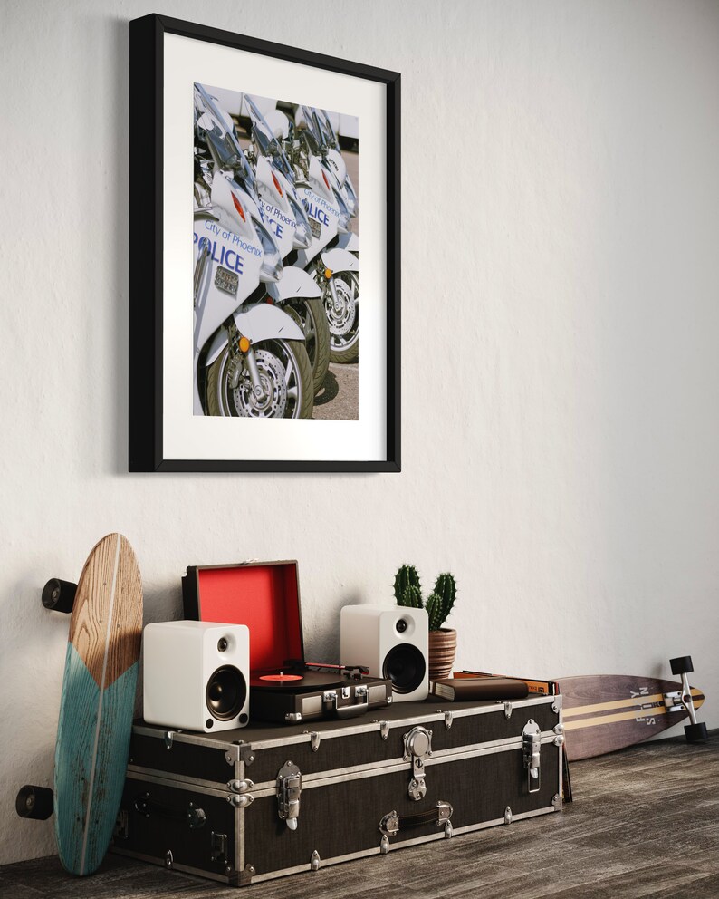 Phoenix, Arizona Police Department Motorcycles Lined up in a Row. - Etsy