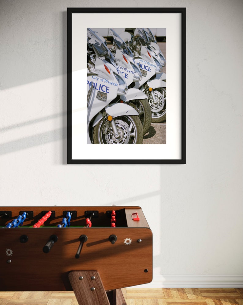 Phoenix, Arizona Police Department Motorcycles Lined up in a Row. - Etsy