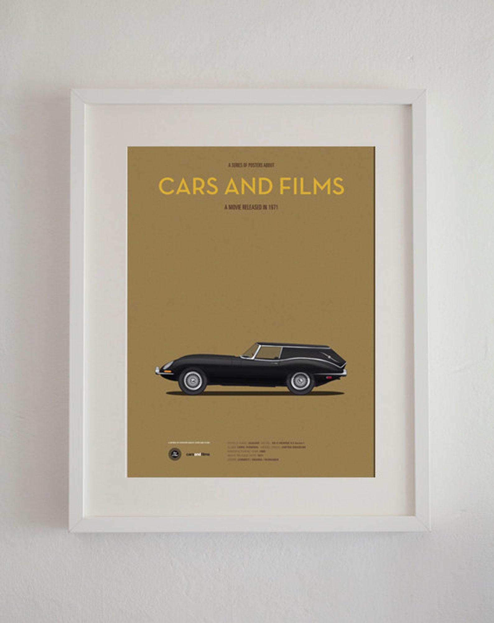 Harold and Maude Car Movie Poster, Art Print A3 Cars and Films, Home ...