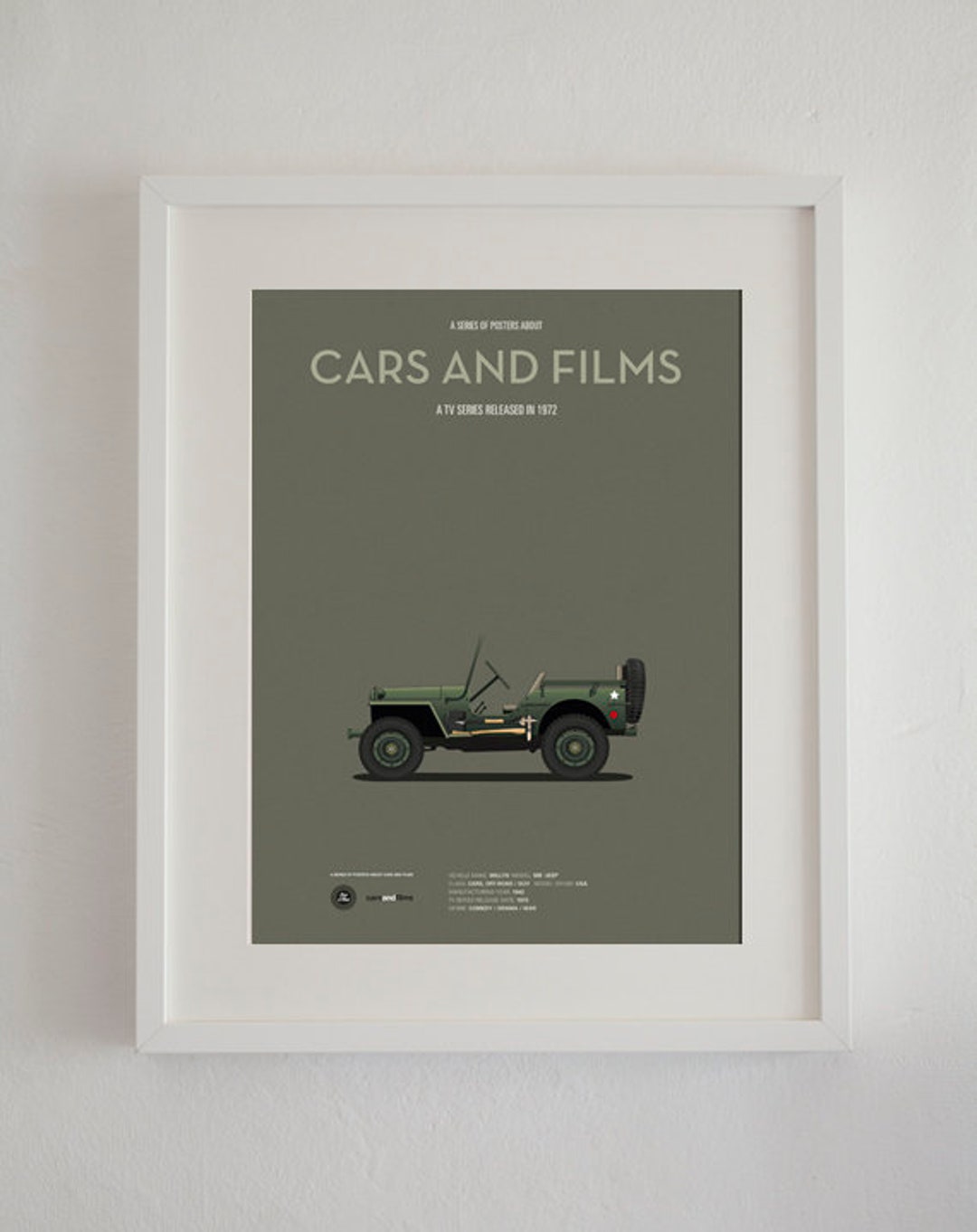 MASH Car Tv Series Poster, Art Print Cars and Films, Film Art for Car ...