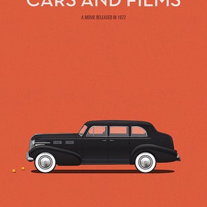 The Godfather Car Movie Poster, Art Print Cars and Films, Film Art for ...