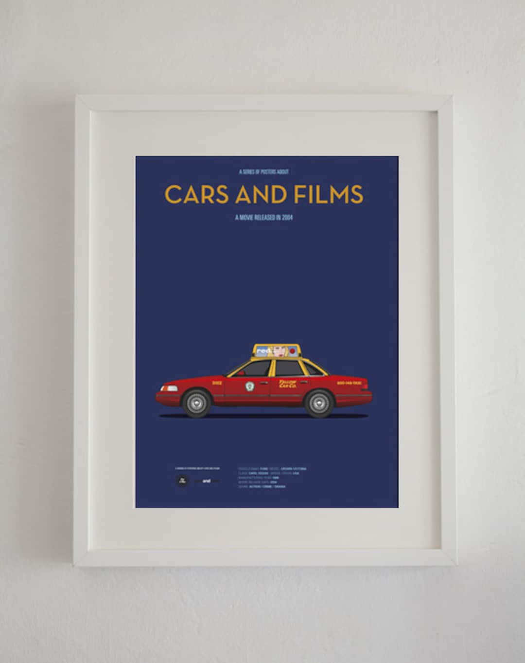 Collateral Movie Car Poster, Art Print Cars and Films, Film Art for Car ...