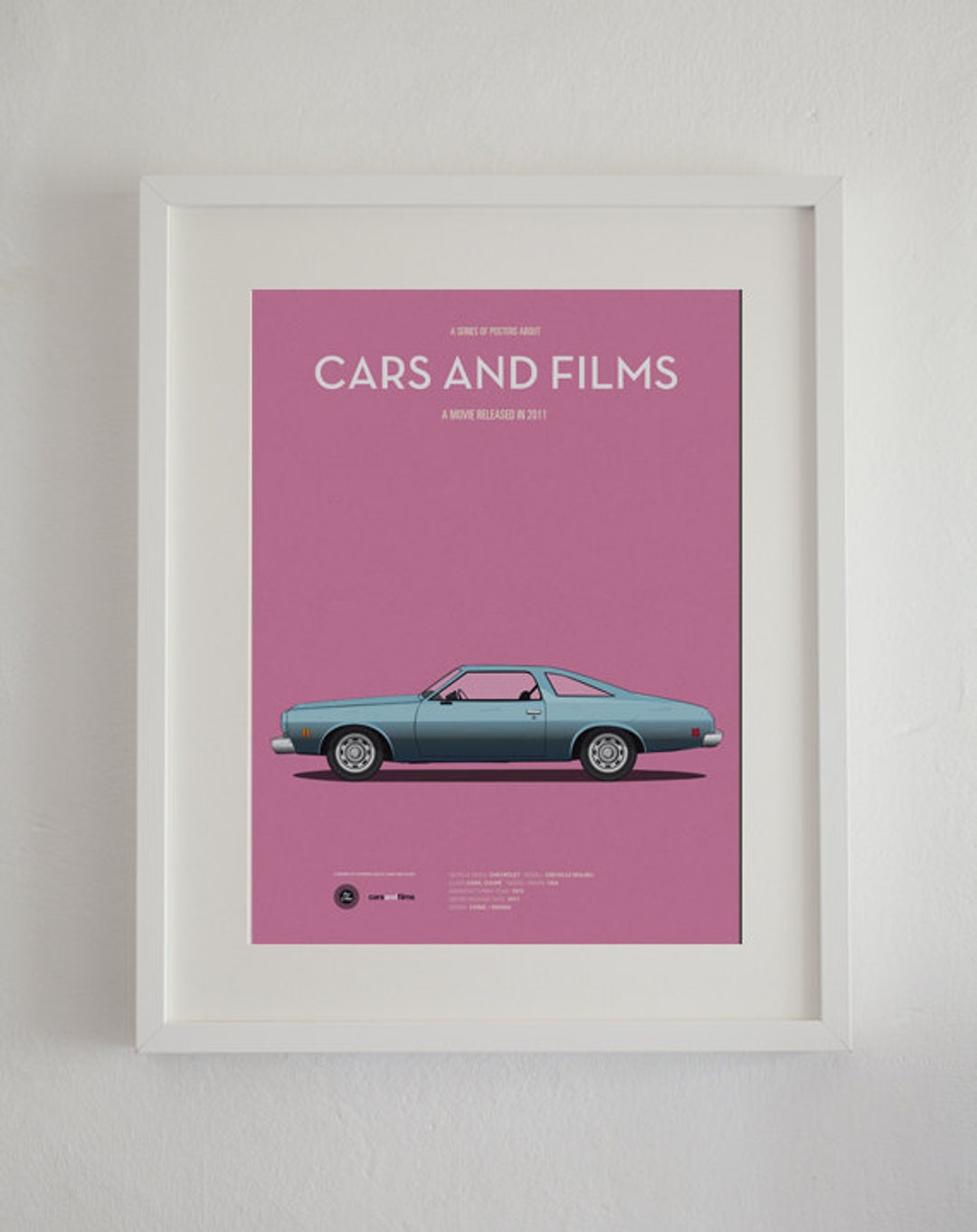 Drive Car Movie Poster, Art Print Cars and Films, Film Art for Car ...
