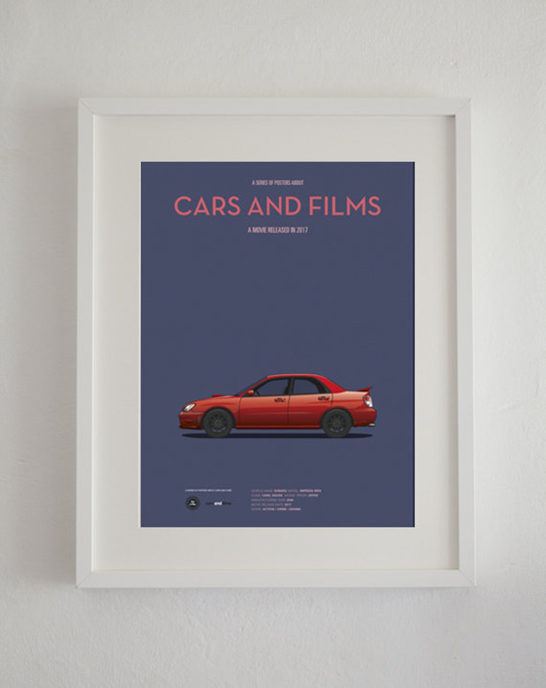 Baby Driver Movie Car Poster, Art Print Cars and Films, Film Art for ...