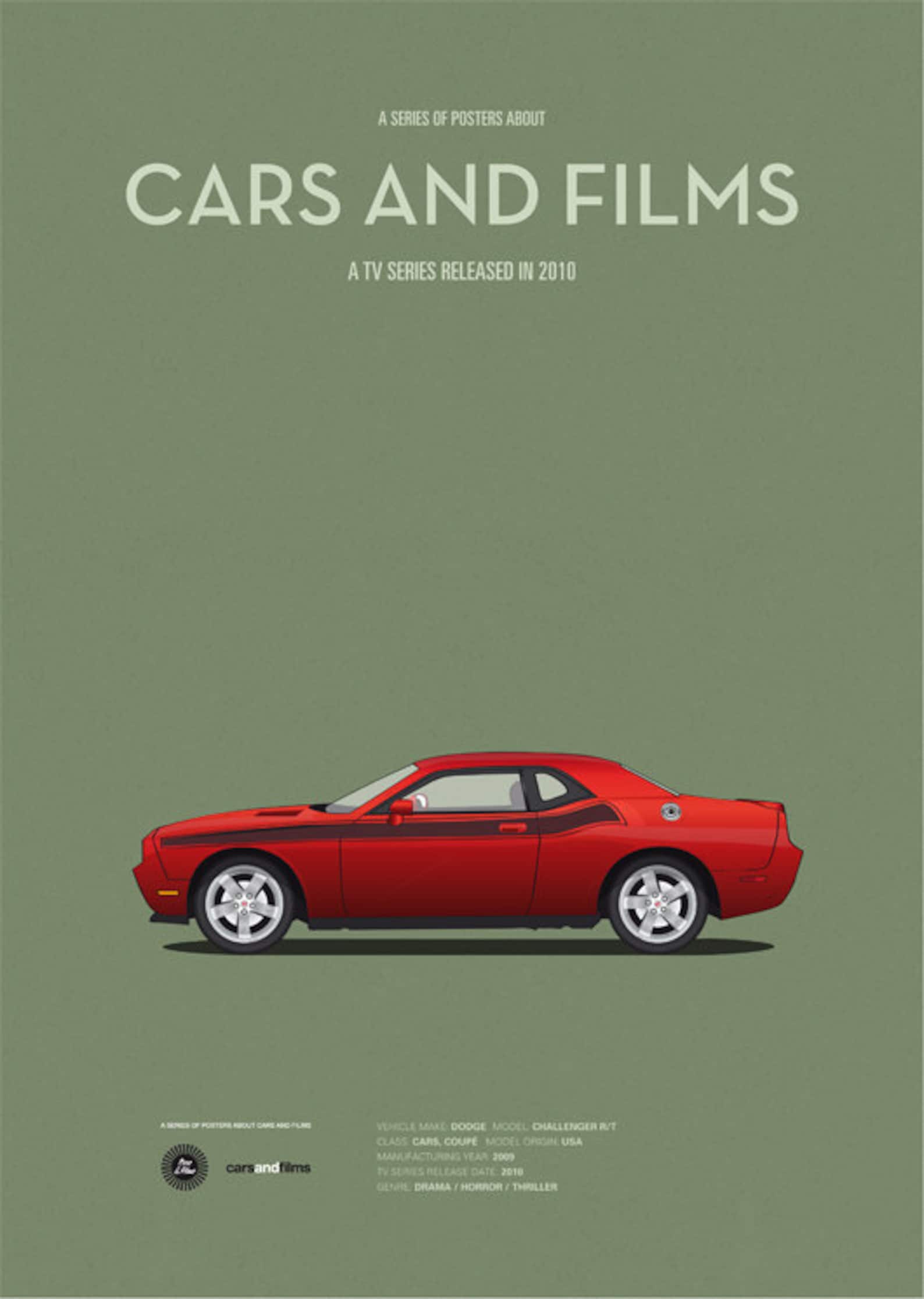 The Walking Dead Car Tv Series Poster, A3 Art Print Cars and Films ...