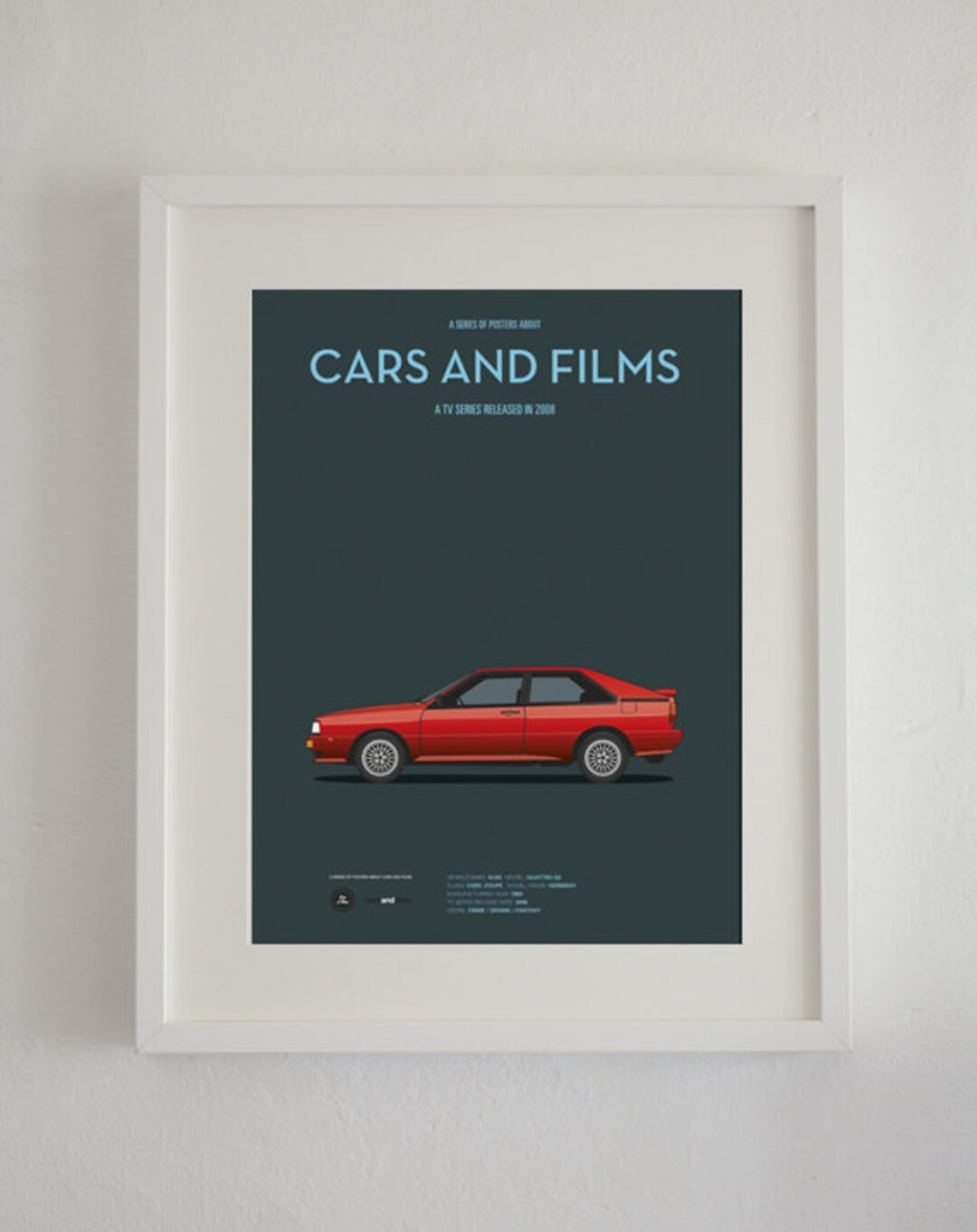 Ashes to Ashes Car Poster, Art Print Cars and Films, Film Art for Car ...