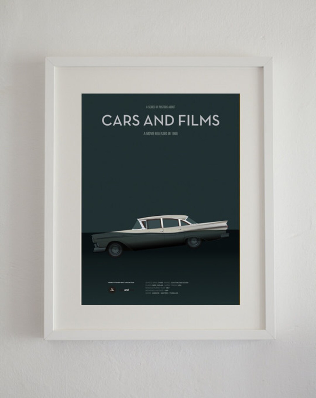 Psycho Car Movie Poster, Art Print A3 Cars and Films, Film Art for Car ...