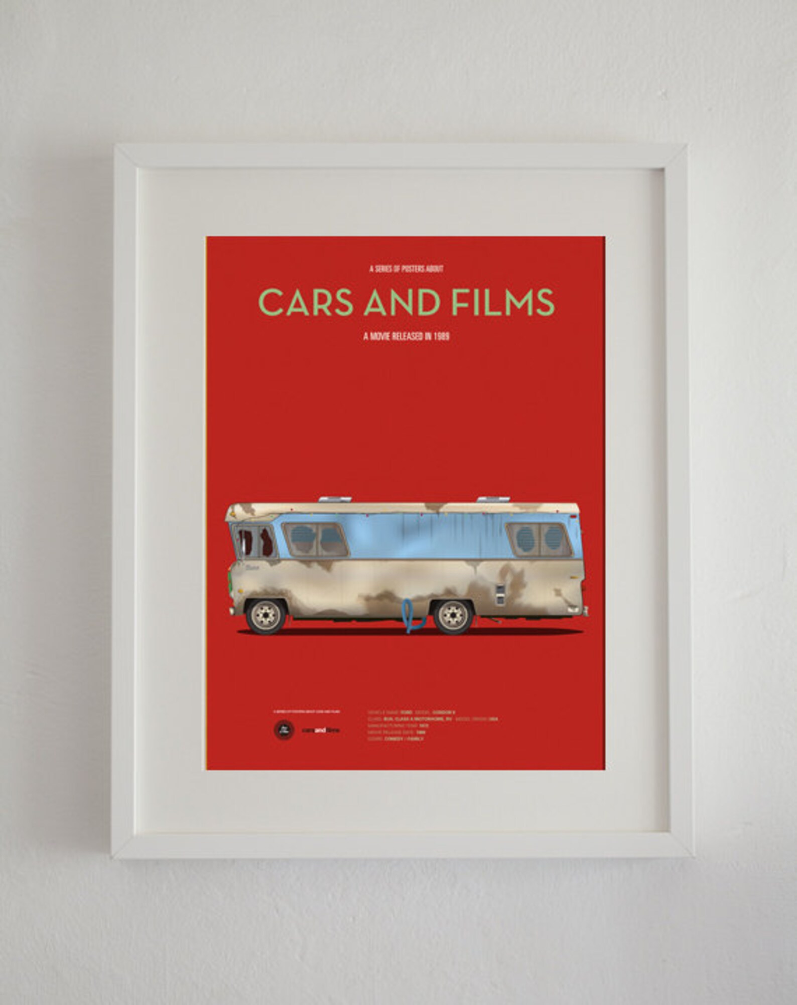 Christmas Vacation RV Movie Poster, Art Print Cars and Films, Film Art ...
