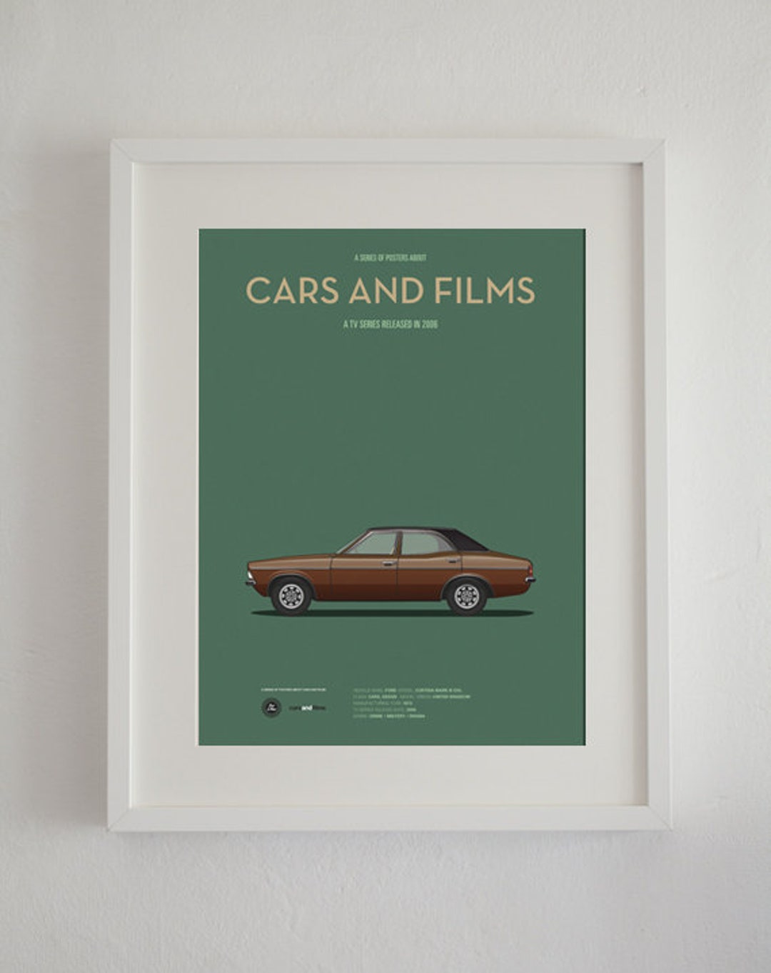 Life on Mars Car Poster, Art Print Cars and Films, Film Art for Car ...