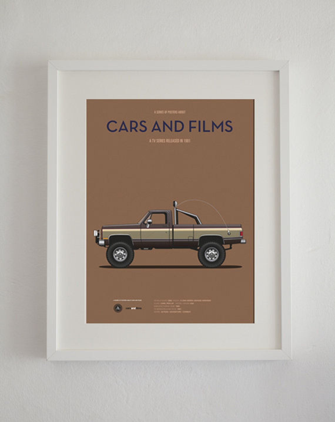 The Fall Guy Tv Series Car Poster Art Print A3 Cars and | Etsy
