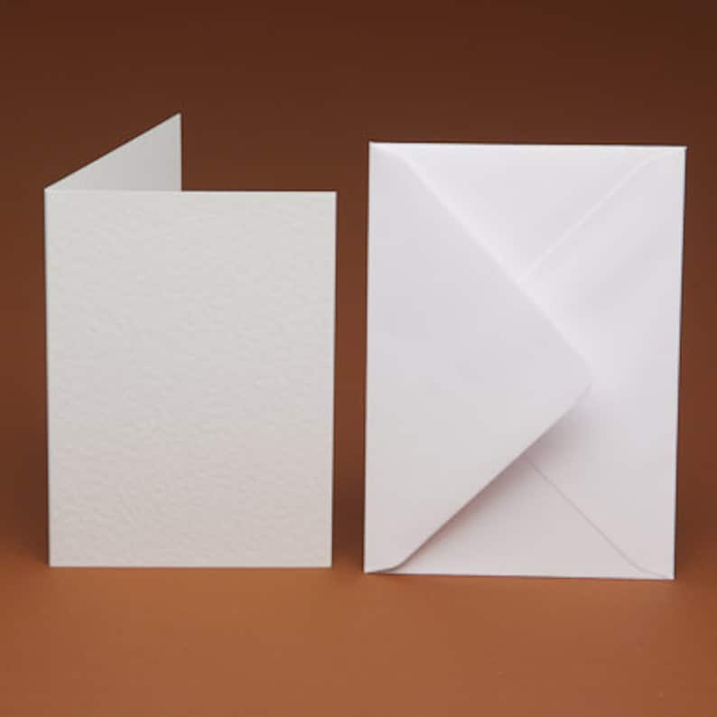 A6 BLANK Cards and 10 C6 Plain Envelopes ivory Creamwhite - Etsy UK