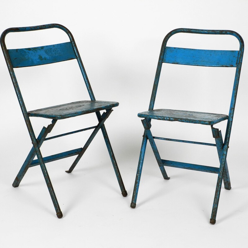 Metal Folding Chair - Etsy