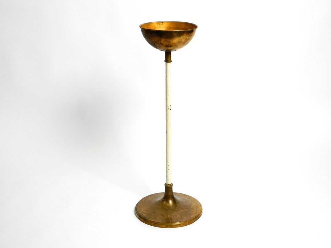 Beautiful Large Heavy Mid Century Modern Brass Holy Water Stand by ...