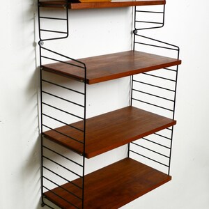 Original Narrow 60s Nisse Strinning Dark Teak String Shelf - Etsy