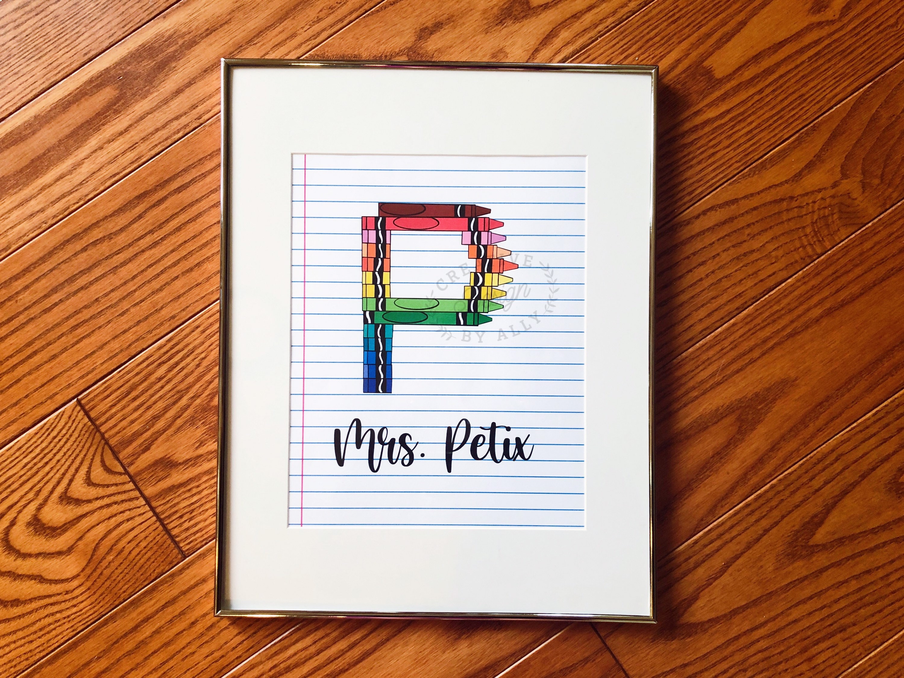 Crayon Letter Art
