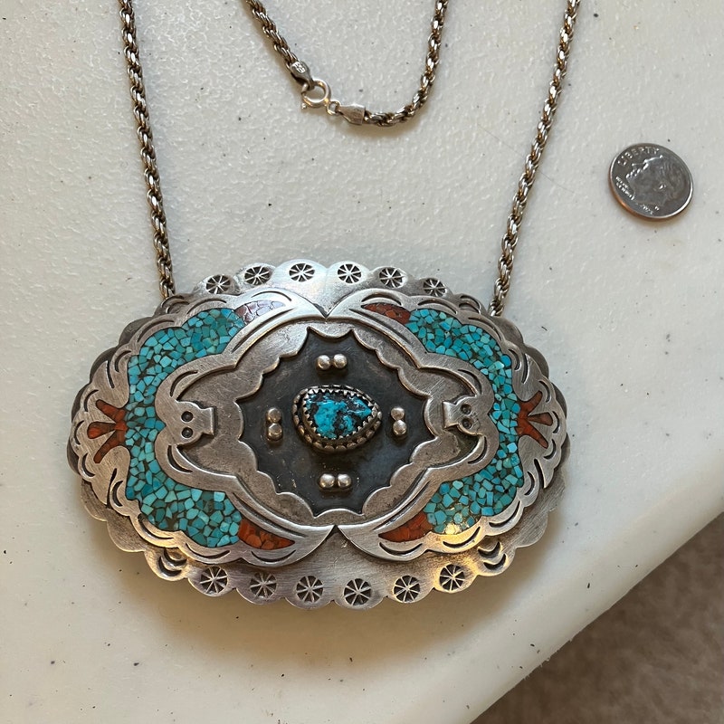 Belt Buckle Necklace - Etsy