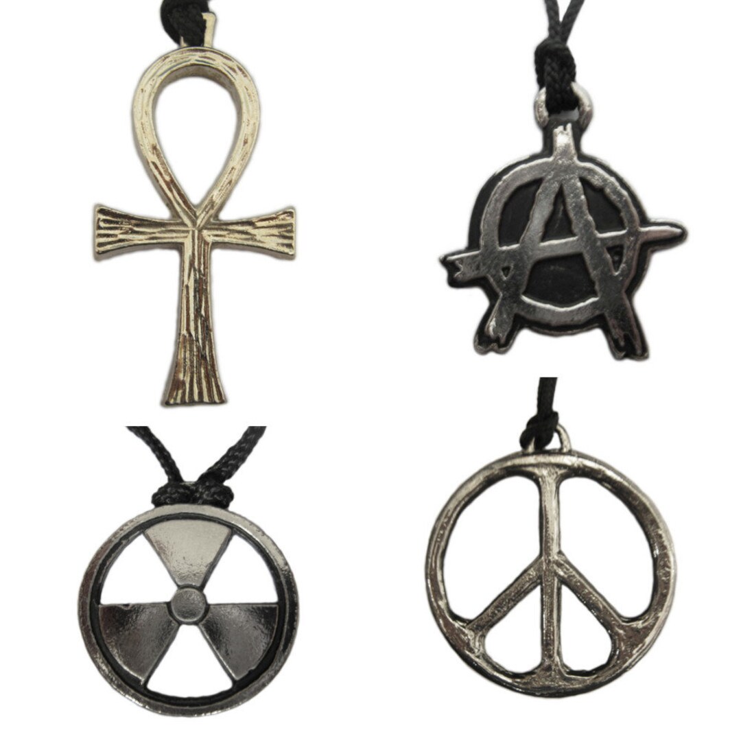 Ankh - Egyptian Cross / Anarchy / Skull War Pig / Radioactive / Peace ...