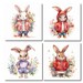 Bunny Sticker Watercolor Bunnies Clipart Bundle Bunny Printable Sticker ...