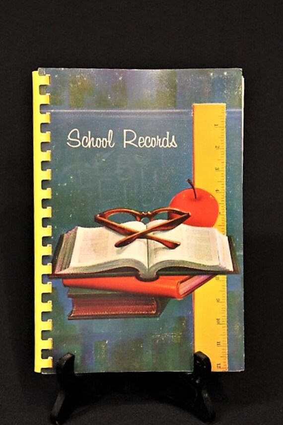 Vintage SCHOOL RECORDS BOOK-New Old Stock-Grades K-12 Memory | Etsy