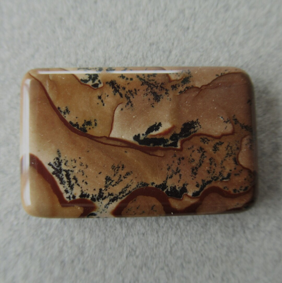 Deschutes Picture Jasper Cabochon Scenic Landscape Rectangle Jasper ...