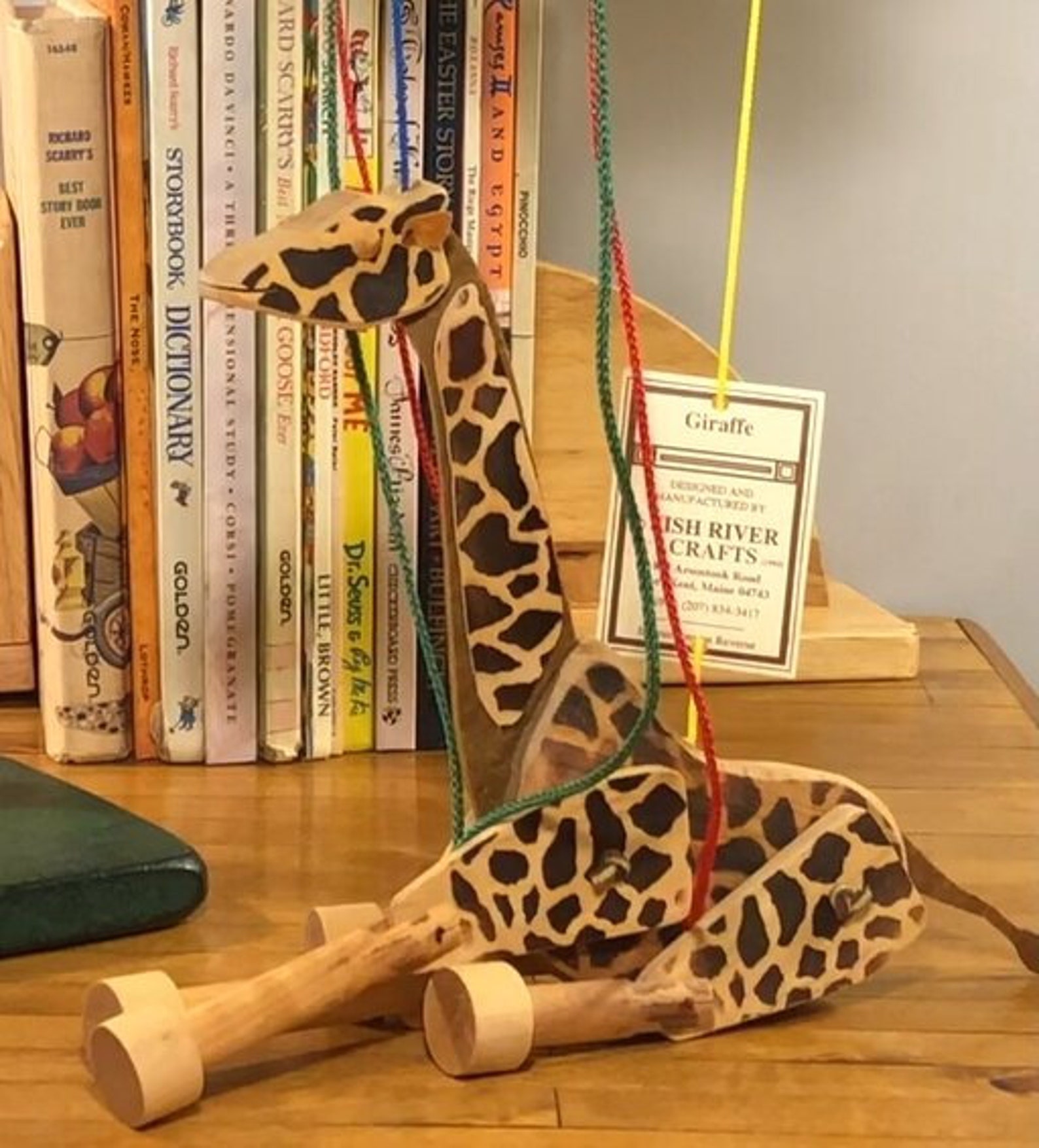 Animated Giraffe - A Marionette Wooden Action Toy Figure - Motion ...