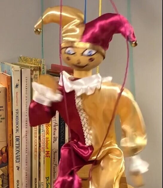 Animated Jester - A Marionette Wooden Action Toy Figure - Etsy