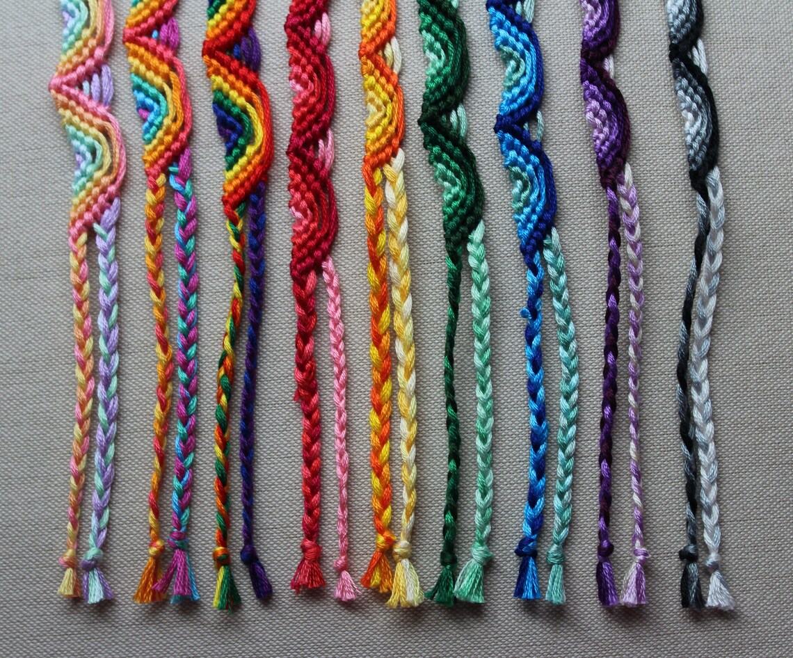 Rainbow Friendship Bracelet - Etsy