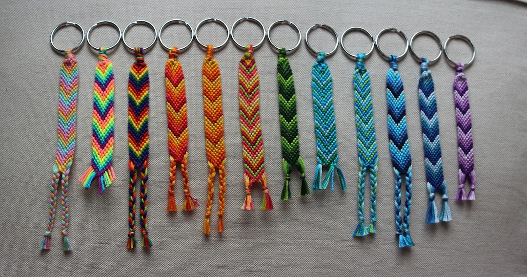 Chevron Keychain/friendship Keychain - Etsy