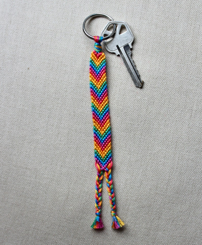 Chevron Keychain/friendship Keychain | Etsy
