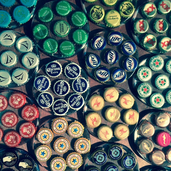 Beer Bottle Cap Art - Etsy