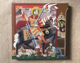 St Mercurius Icon - Etsy