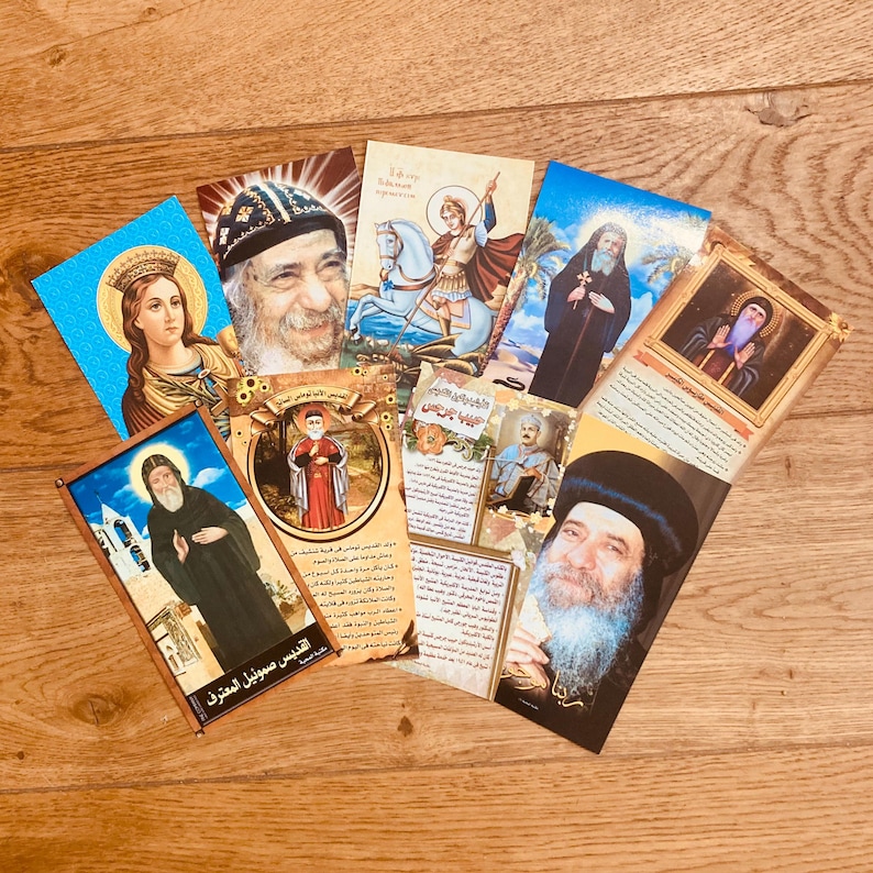 Coptic Saints Prayer Large Cards Set of 9 - Etsy