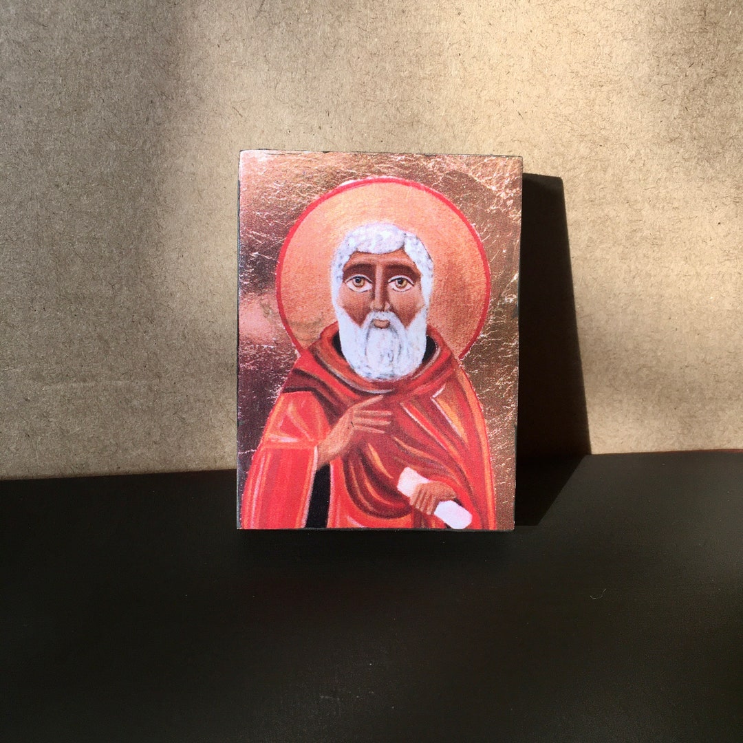 St. Moses the Black print on Wood - Etsy