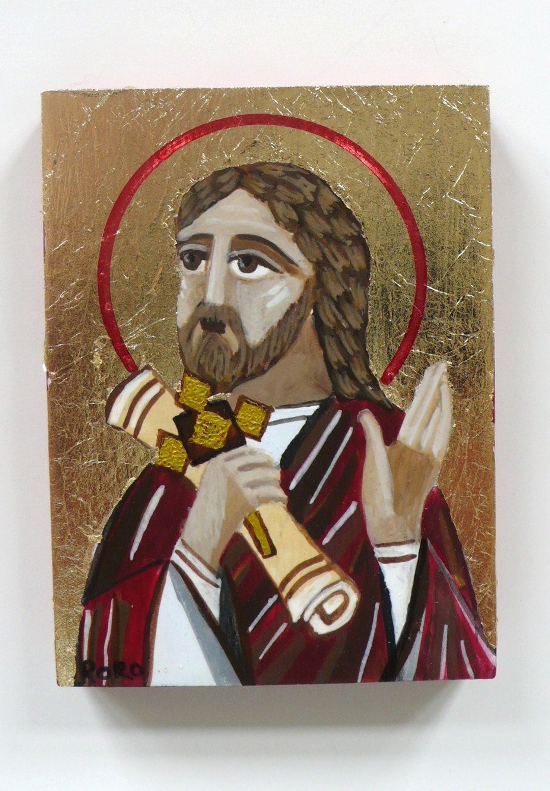Saint Matthias, Hand Painted Coptic Icon - Etsy