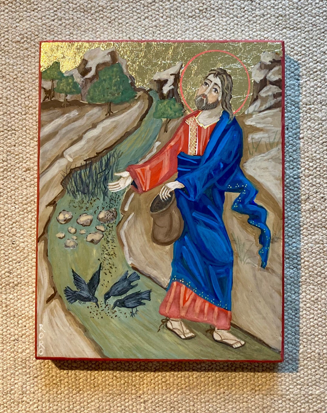 Jesus the Sower Hand Painted Coptic Icon - Etsy