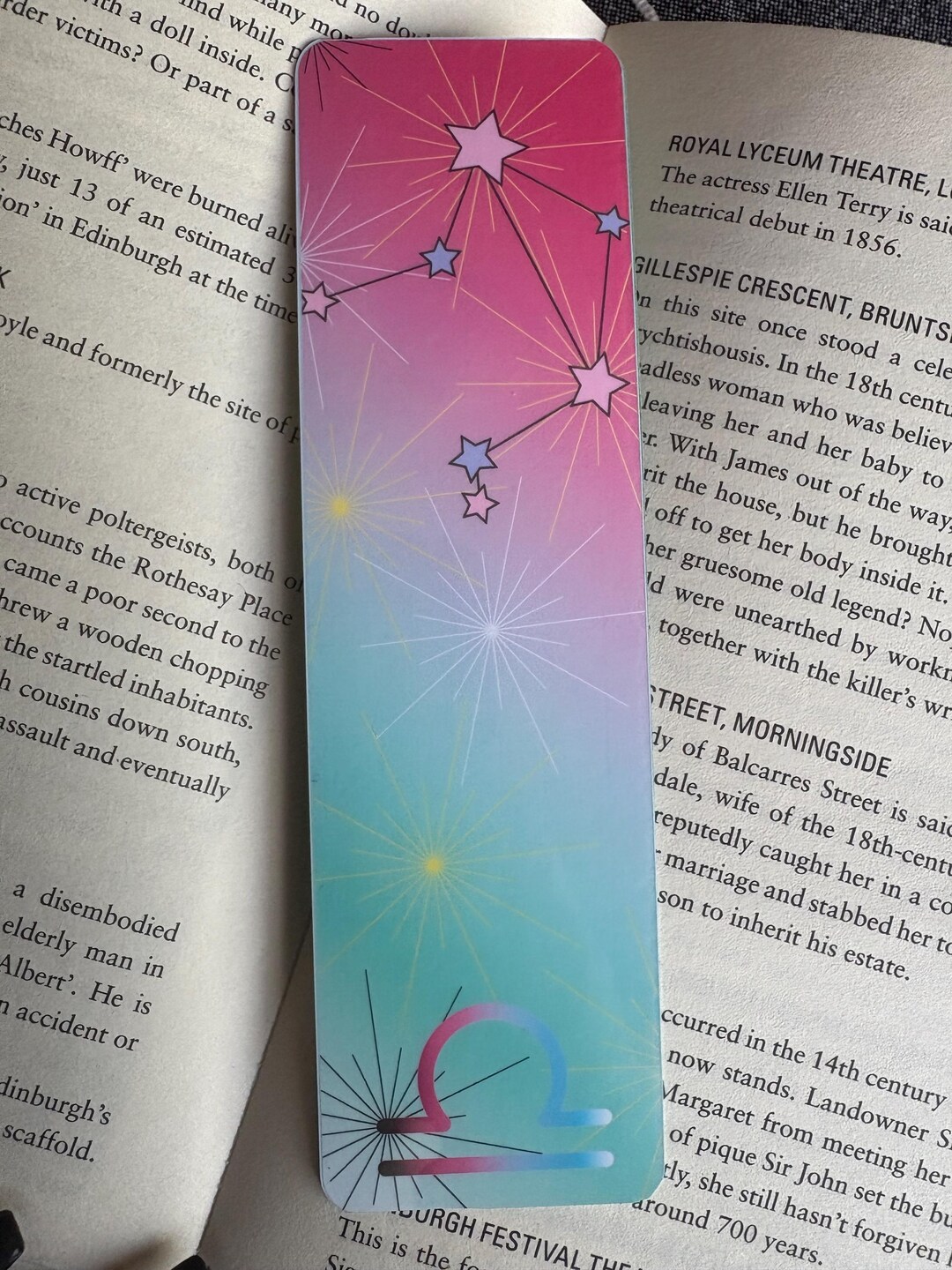 Libra Zodiac Bookmark | Constellation Bookmark | Astrology Gift for ...