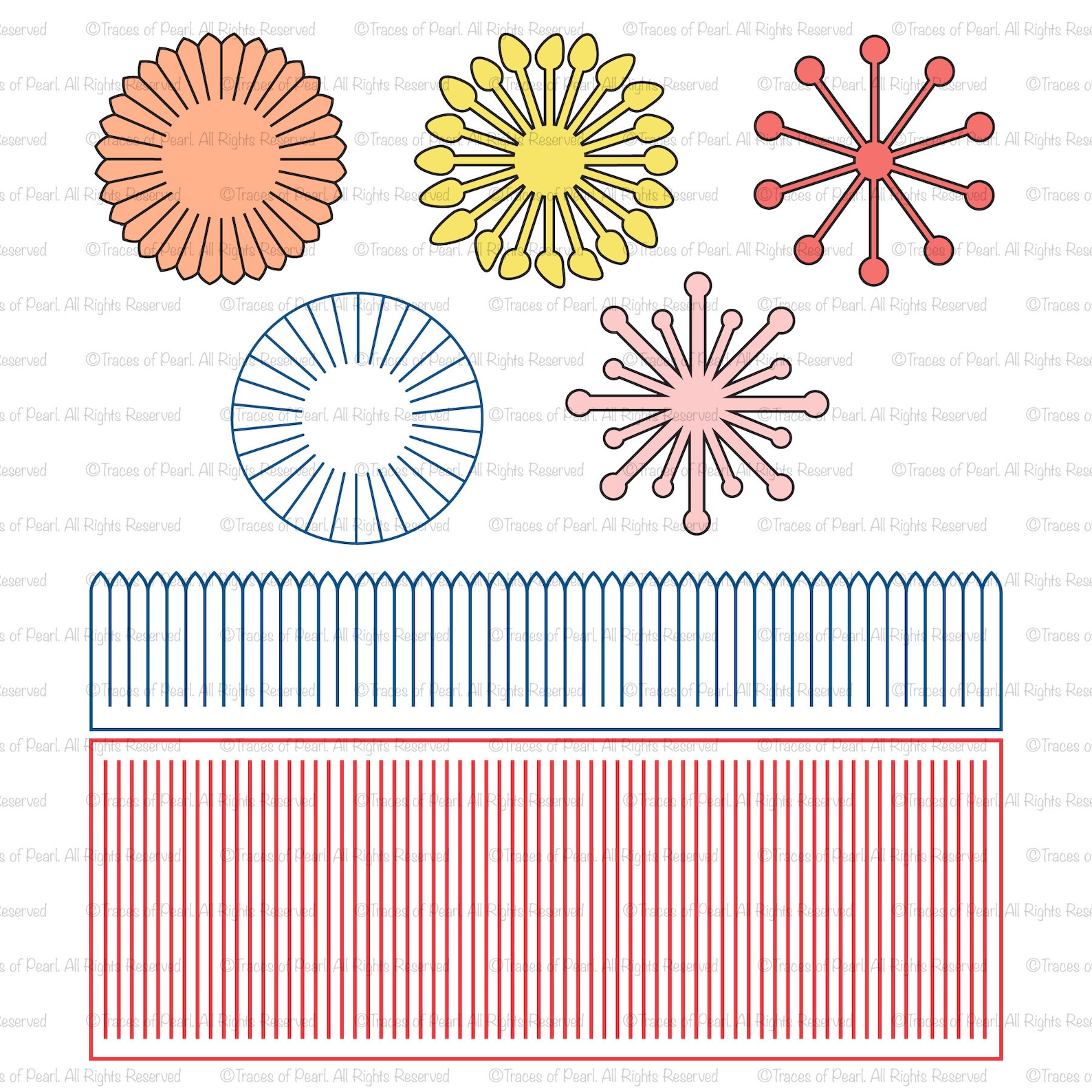 Paper Flower Centers SVG File - Stamen Cutting Files for Paper Flower ...