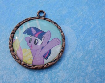 Handmade Twilight Sparkle Inspired Phone Charm My Little Pony Fim Phone ...