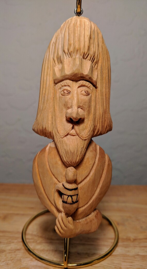 Hand-Carved Basswood Set of 3 MagiWise Men in natural finish Art ...