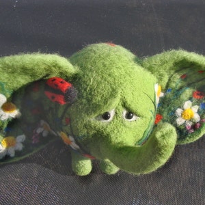 ELEPHANT OOAK - Needle-felted Toy -gift - Etsy