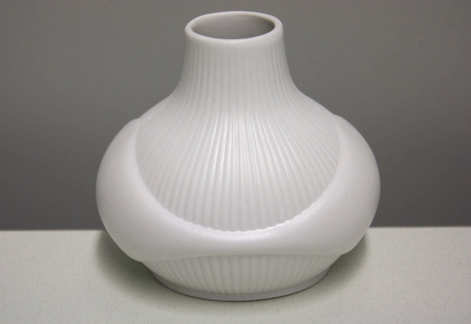 Eschenbach Germany Vase Bisque, White Porcelain, Porcelain, Op-art ...