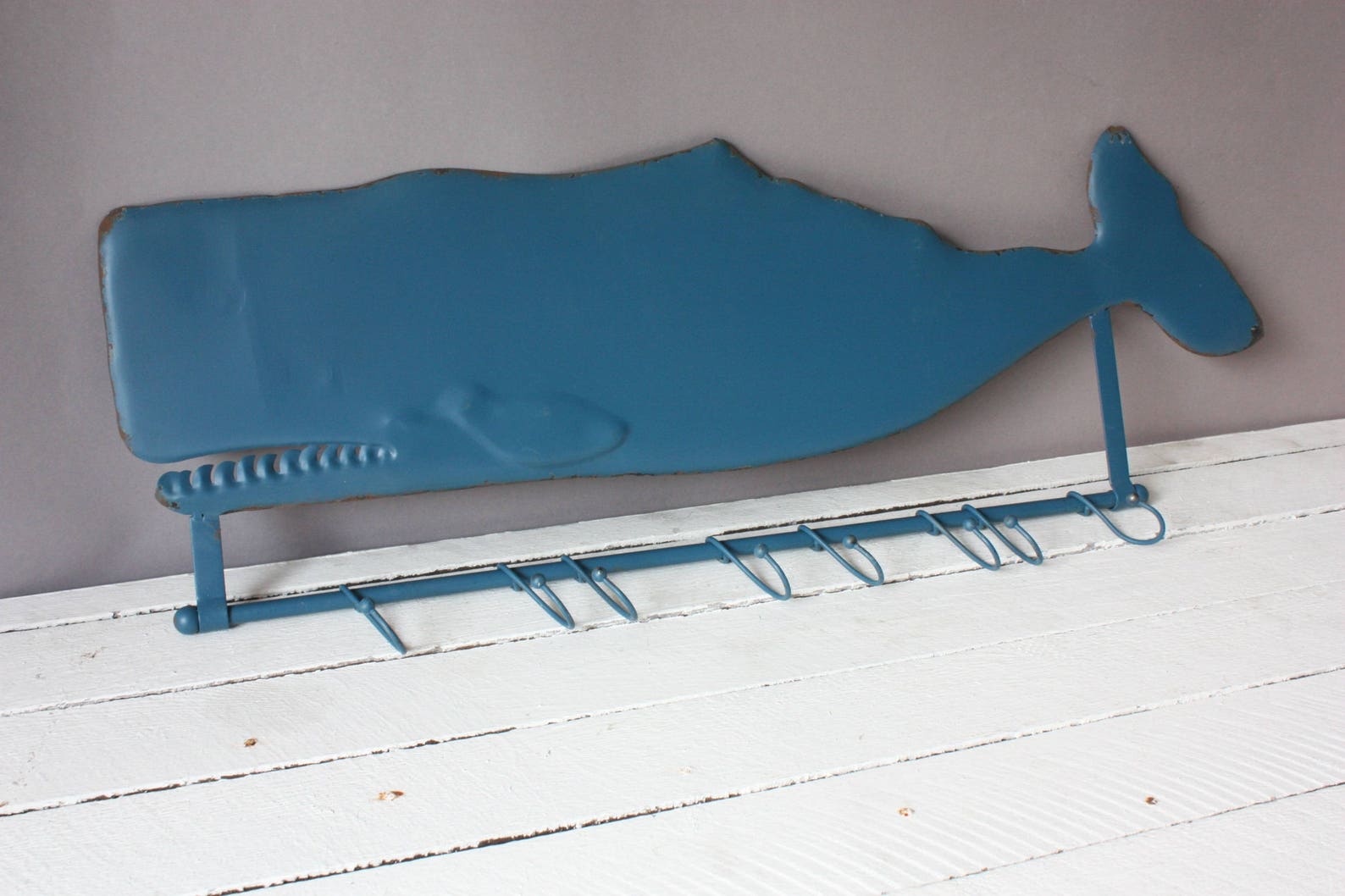 Whale Wall Hooks Rustic, Towel Hook Coastal Chic, Bathrobe Hooks Fish ...