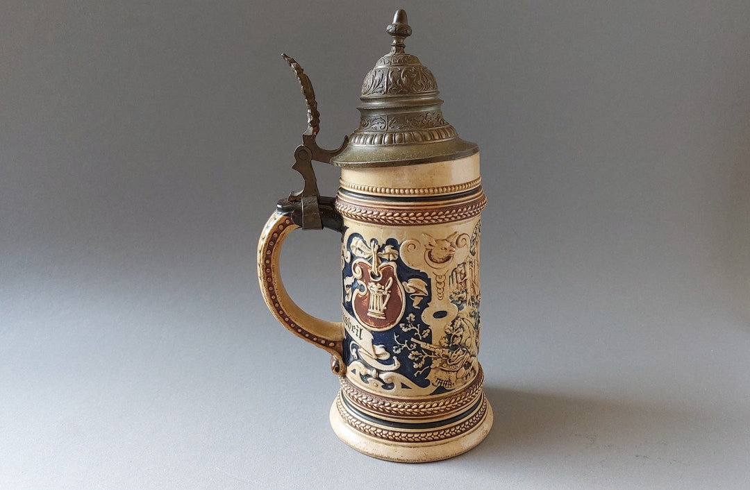 Hunting Beer Mug, Hunting Beer Stein With Lid - Etsy