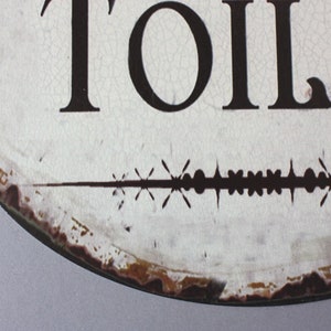 Toilet Door Sign Vintage Style, WC Wall Hanging - Etsy