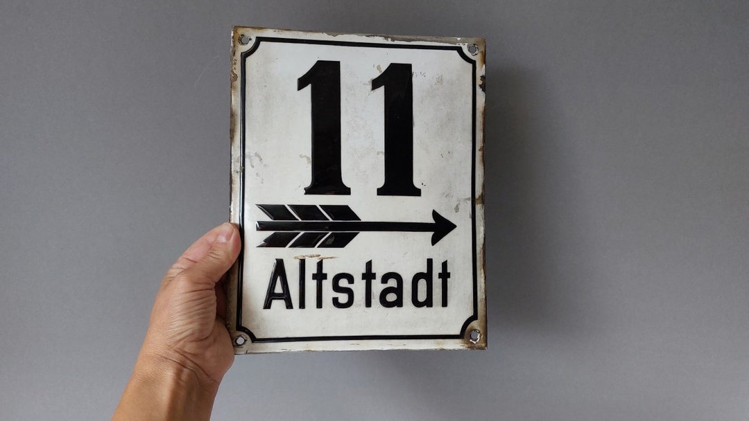 Old Town, Street Sign Enamel, Vintage Street Decor, House Number - Etsy