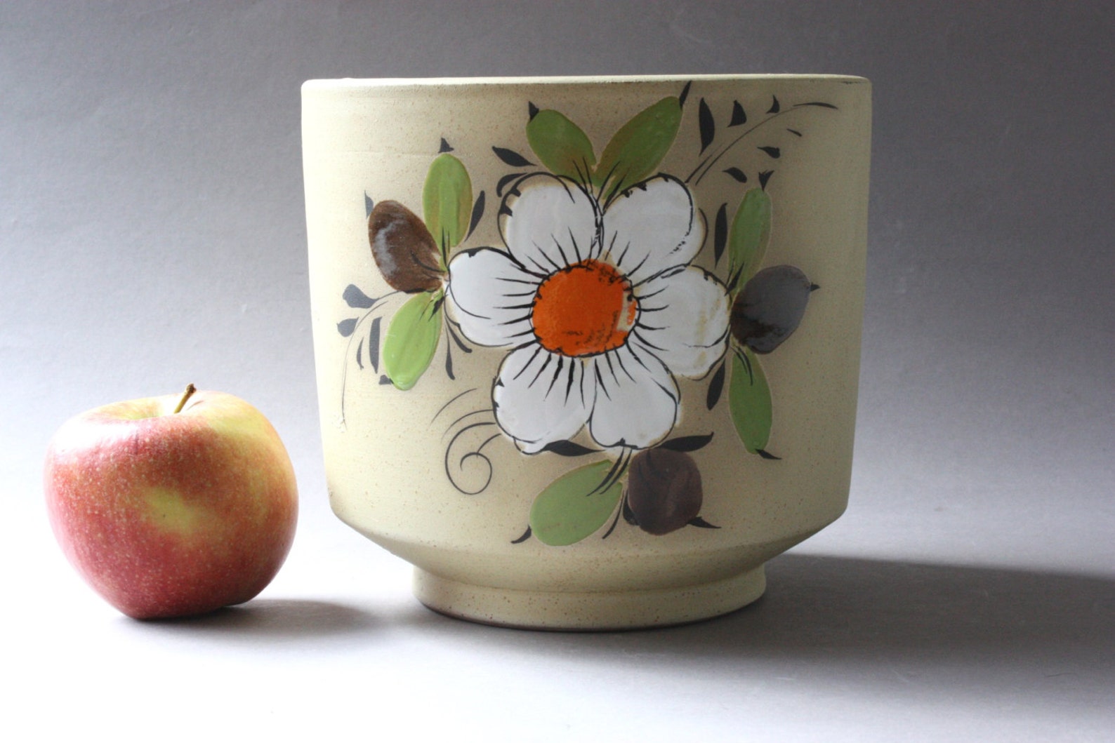 Vintage Planter West German Pottery, Ceramic Flower Pot - Etsy