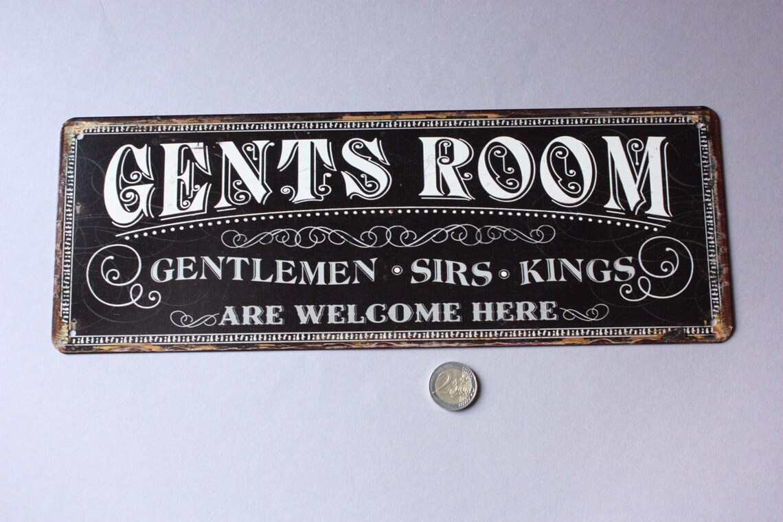 1 Ladies or Gents Room WC Toilet Sign Rustic Door Sign Funny - Etsy