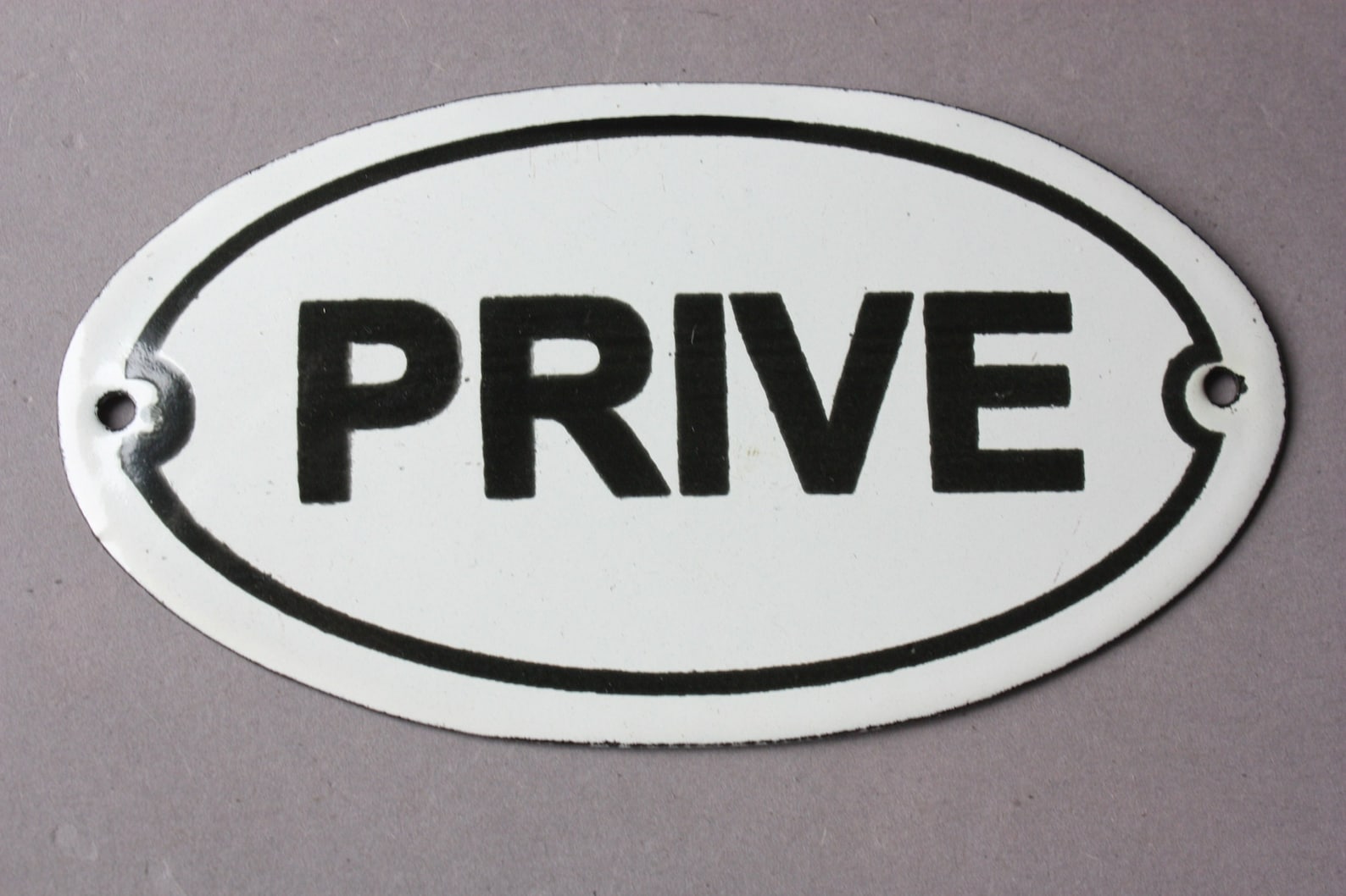 Prive Sign Enamel Door Sign - Etsy